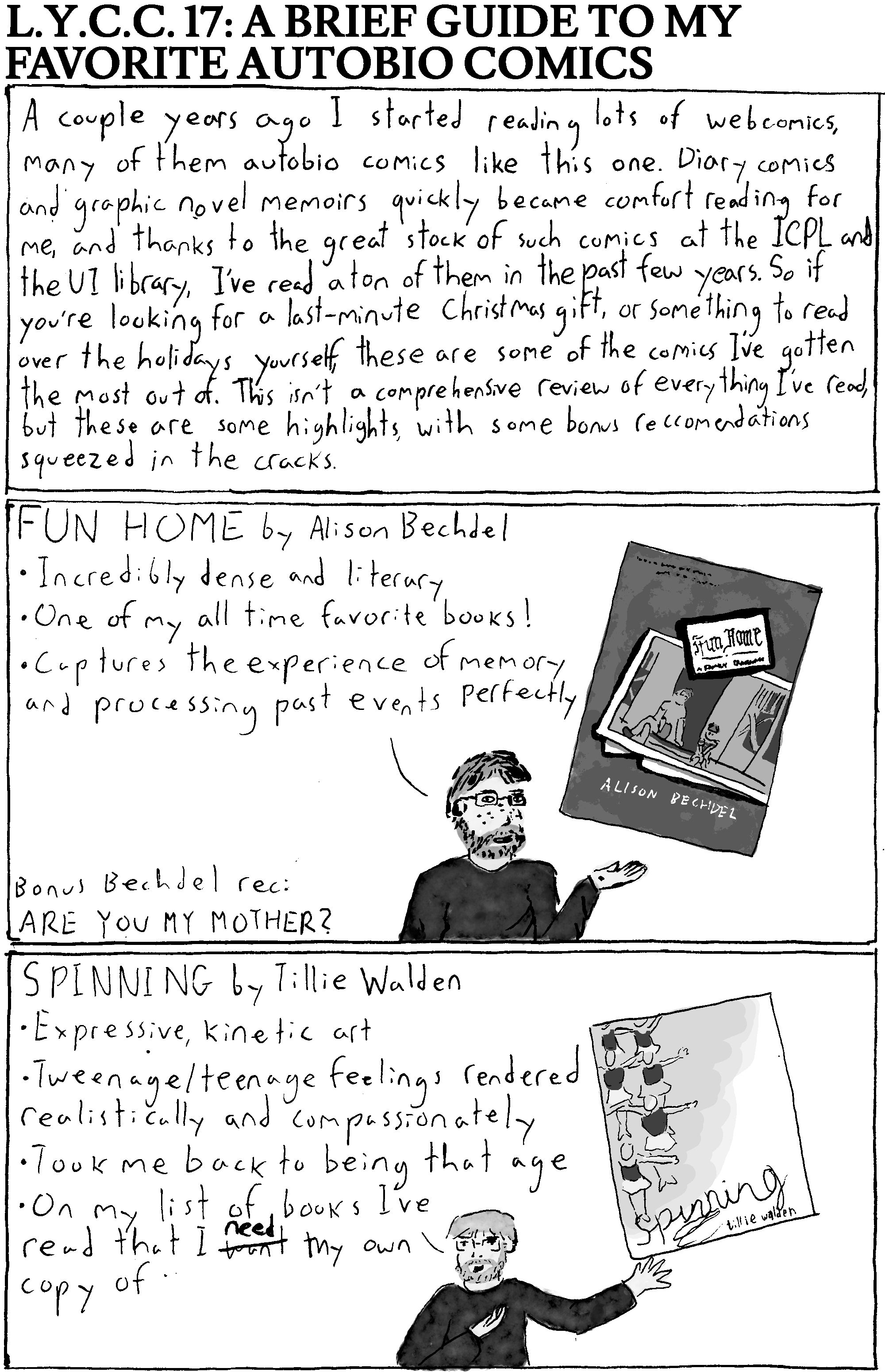 Last Year Comic Chronicle 17: A Brief Guide to My Favorite Autobio ...